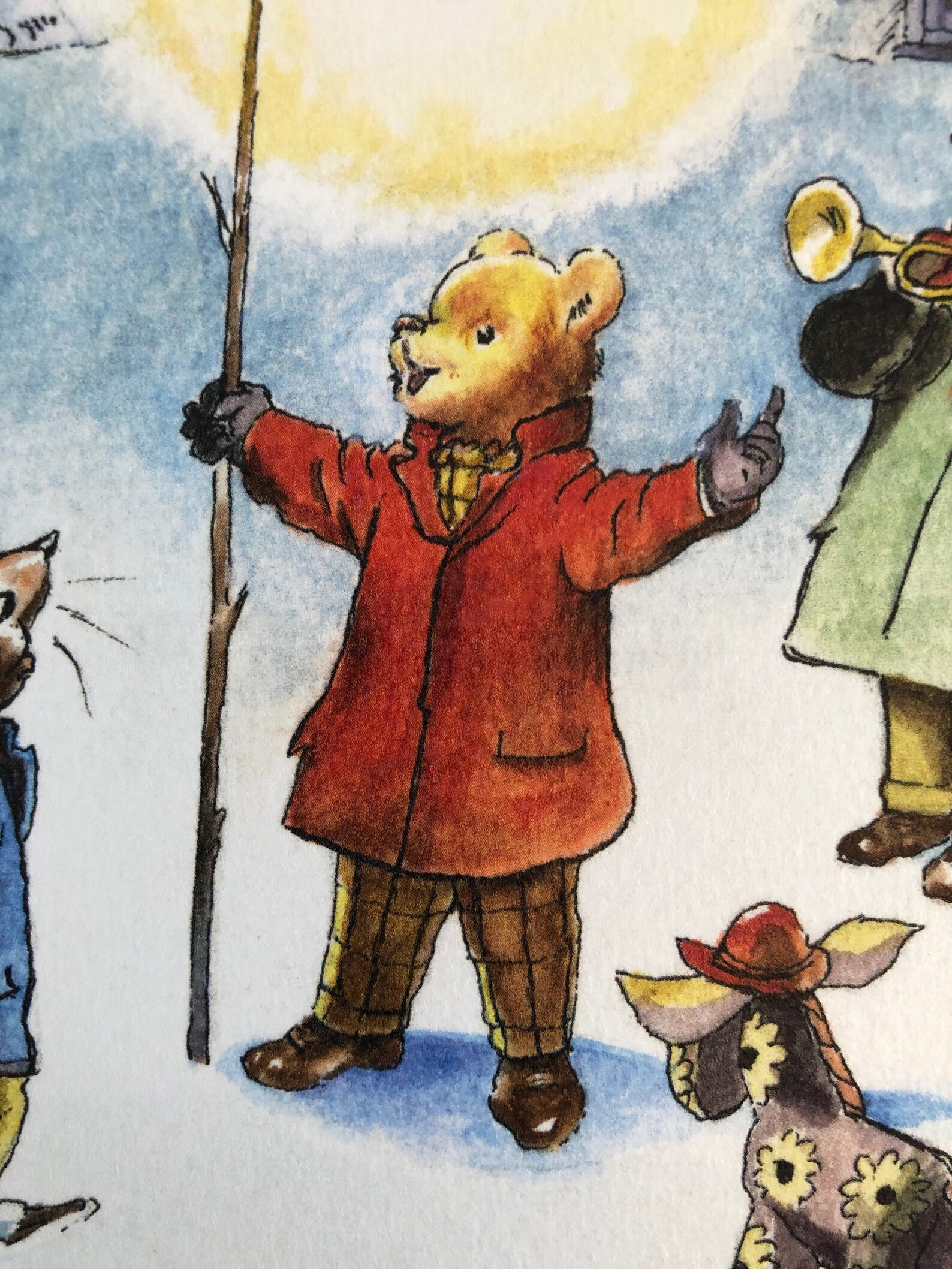 Rupert Bear Watercolour Print by Artist Elizabeth Weatherley - 'rupert ...