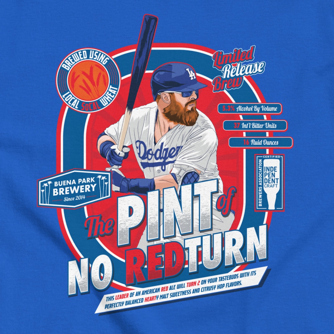 Justin Turner Fake Craft Beer Label T-shirt - Etsy