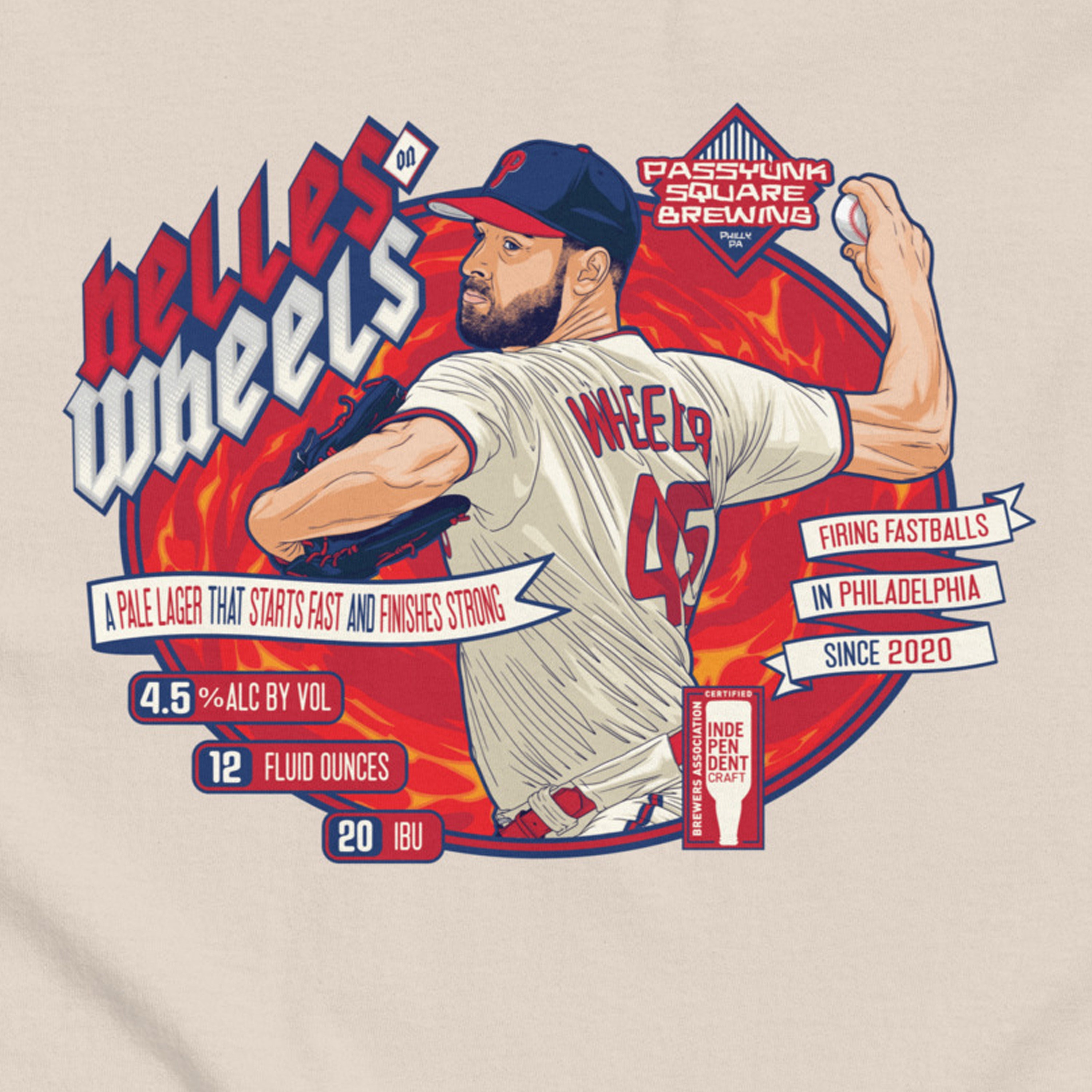 Zack Wheeler Fake Craft Beer Label T-shirt - Etsy