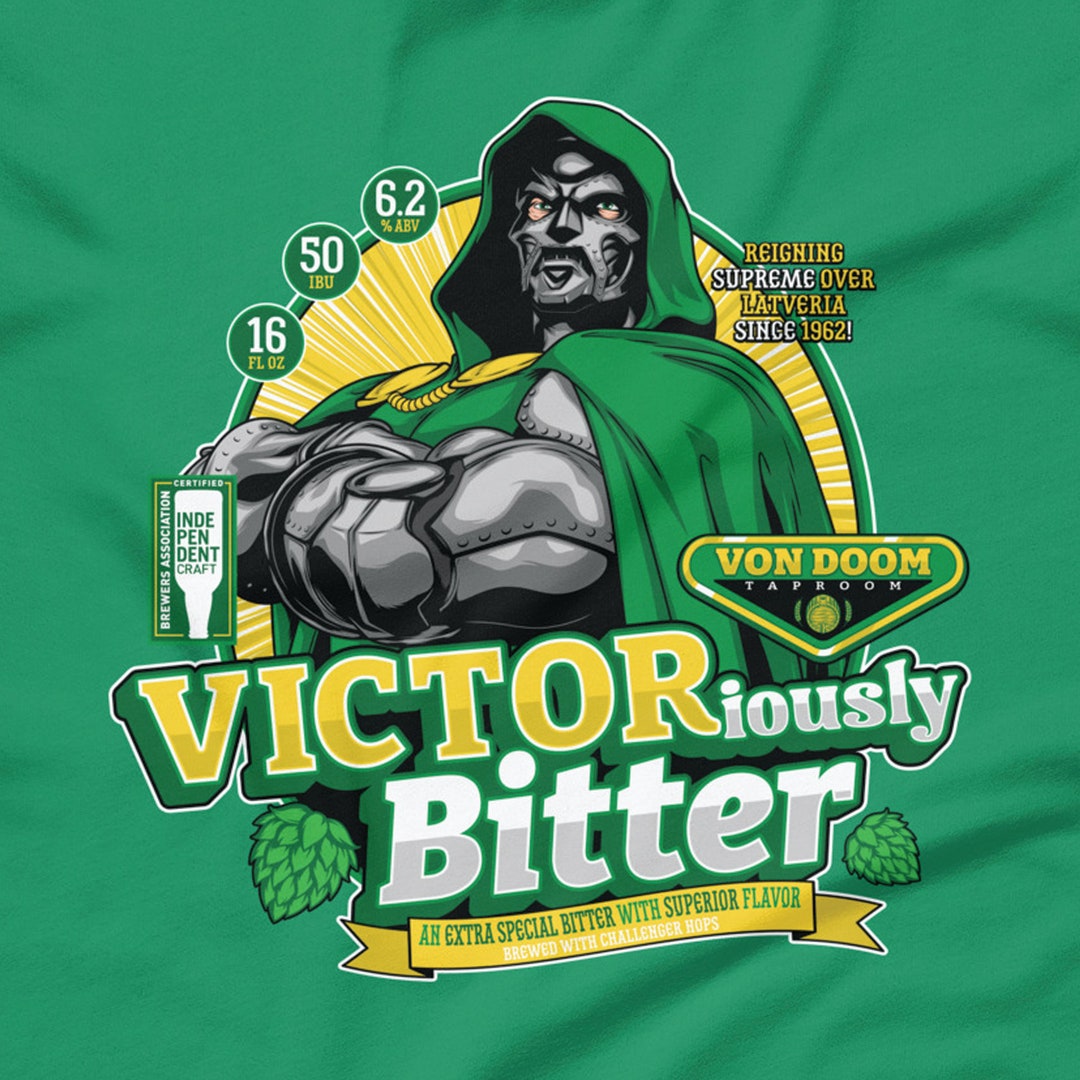 Dr. Doom Fake Craft Beer Label T-shirt - Etsy