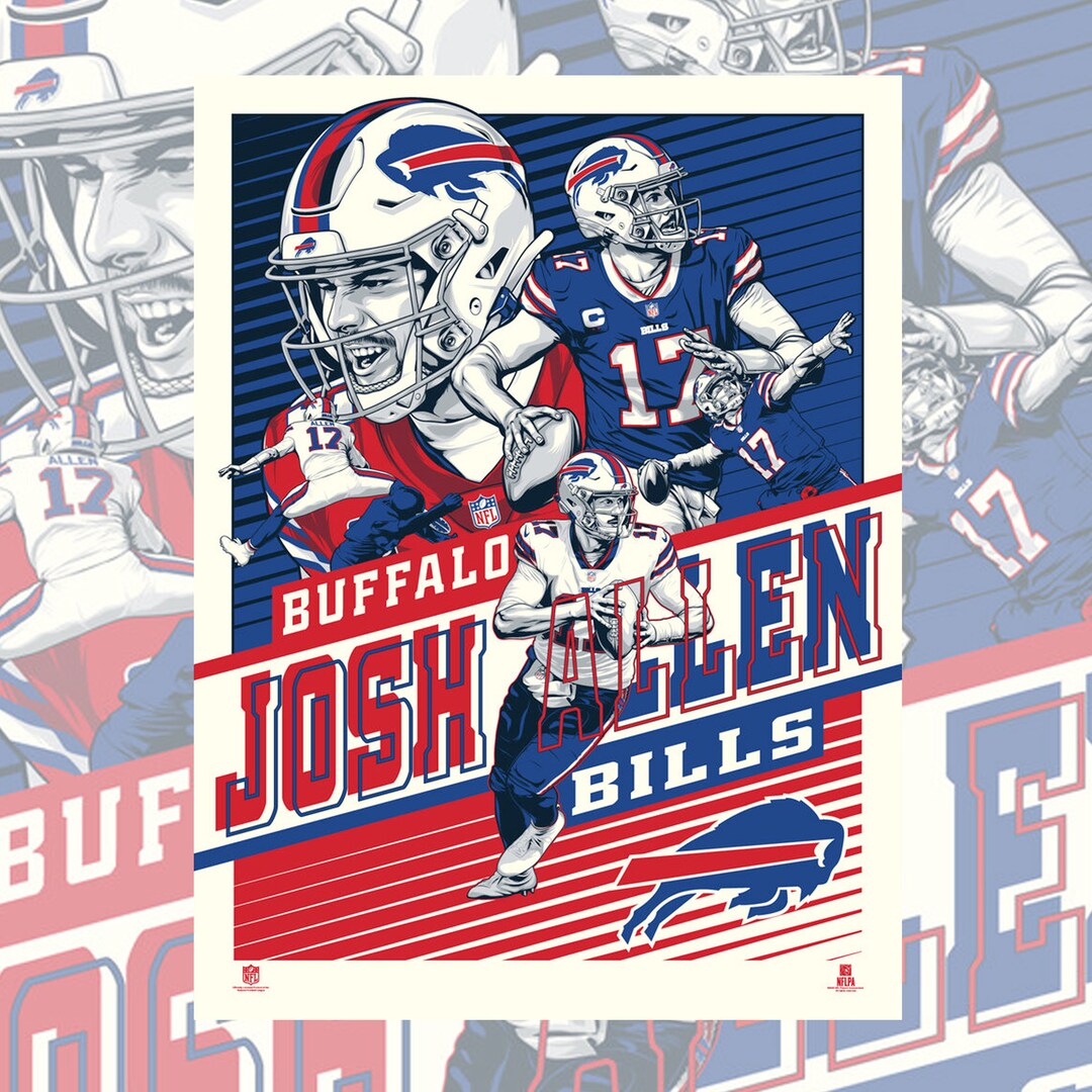 Officially Licensed Buffalo Bills Josh Allen Print - Etsy