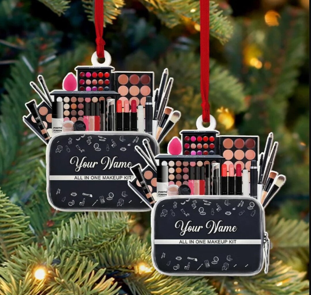 Make-up Set Ornament Make-up Box Custom Name Ornament Gift - Etsy