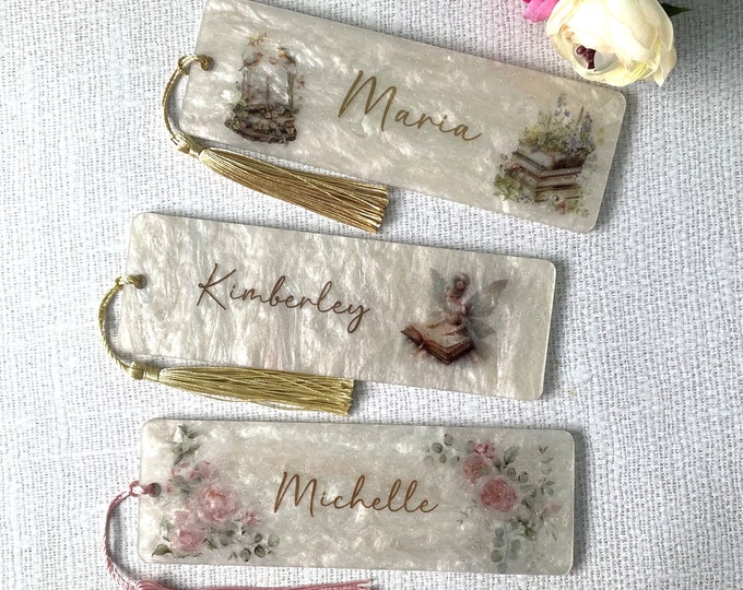 Pearl Bookmark - Freshwater Pearls - Beaded Bookmark - Cream Bookmark ...