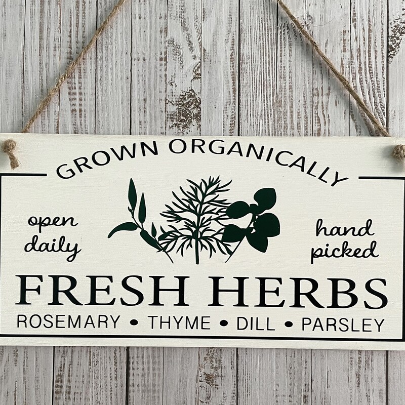 Herb Sign - Etsy UK