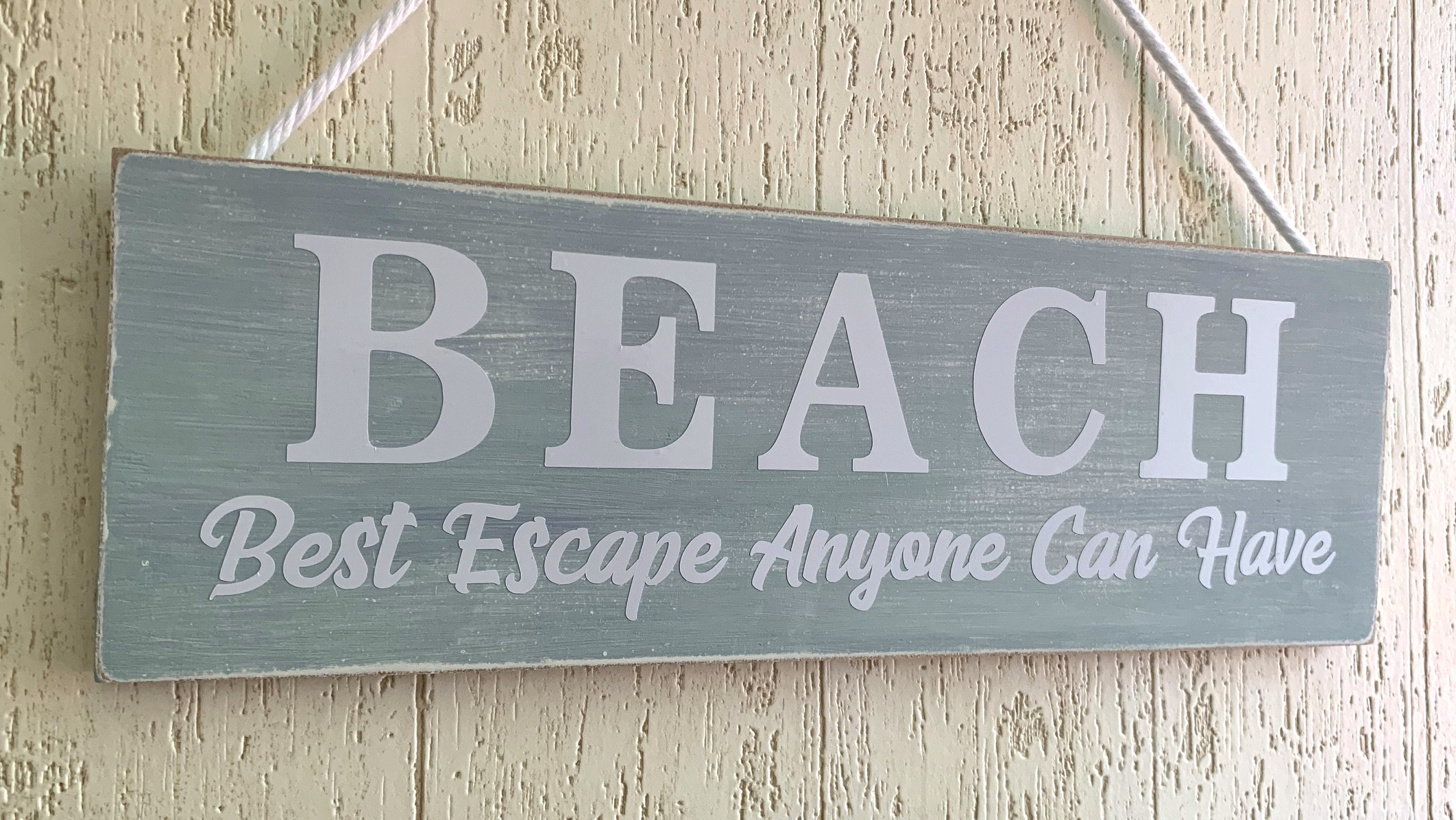 Letrero de playa de madera El mejor escape que cualquiera - Etsy México