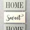 Beach Hut Triple Hanging Wooden Plaque Sign Seaside Beach Coastal Home ...