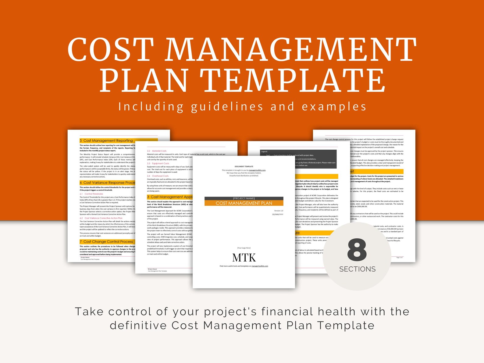 Project Management Template Pack | Ten Fully Editable Word DOCX | PMBOK ...
