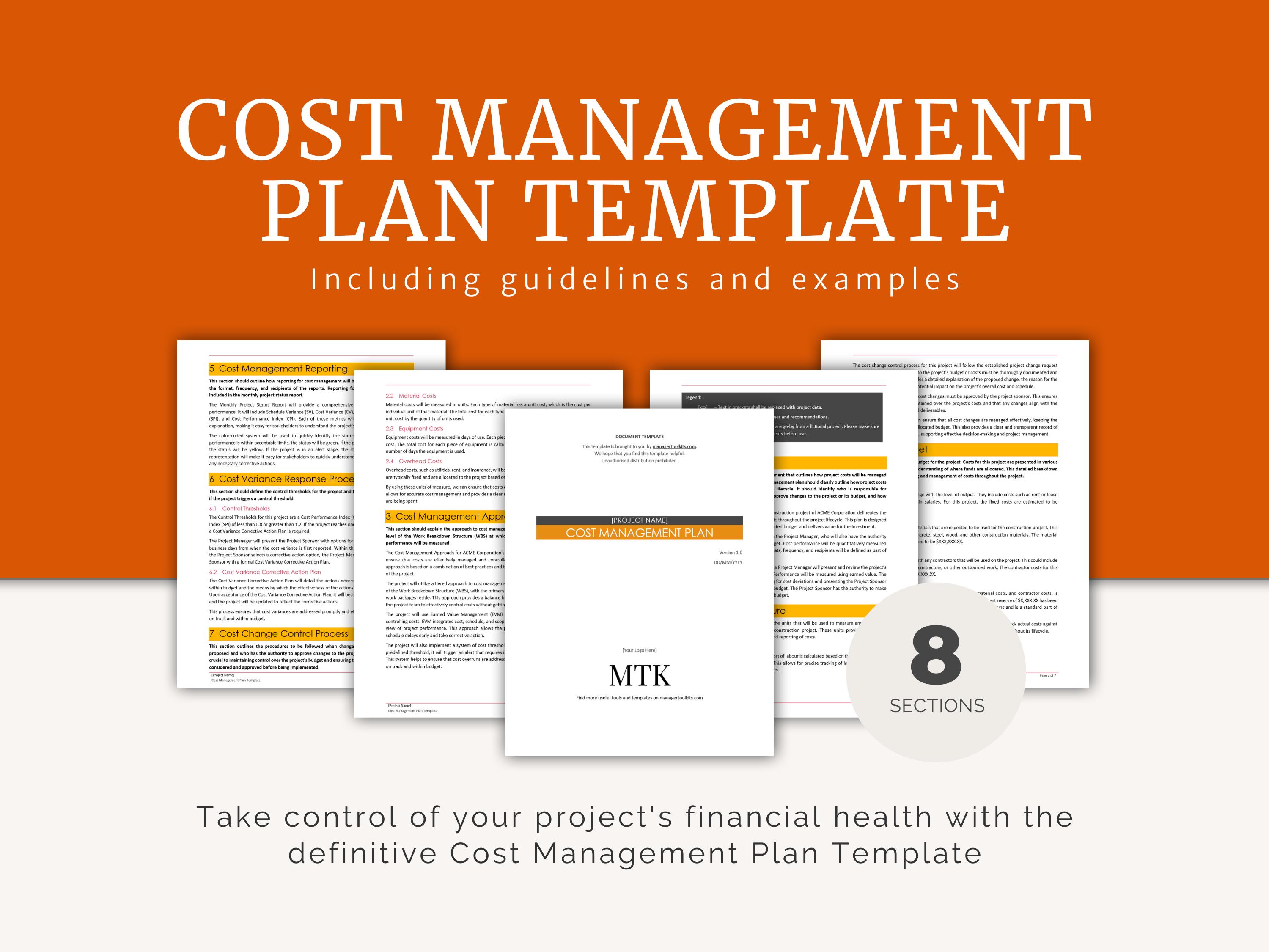 Project Management Template Pack | Ten Fully Editable Word DOCX | PMBOK ...