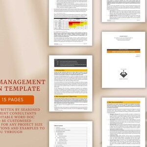 Risk Management Plan Template Fully Editable MS Word Project Risk ...