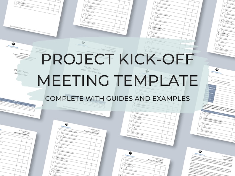 Project Kick-off Meeting Template | Fully Editable MS Word With ...