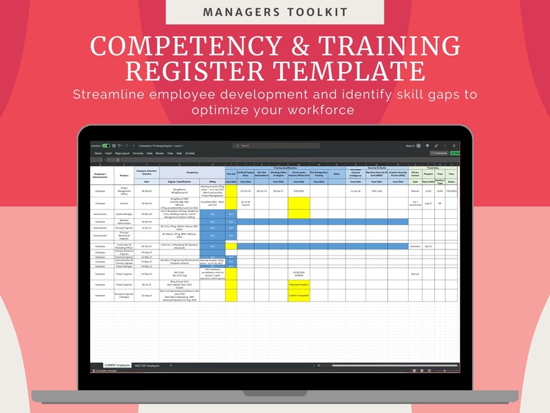 Employee Competency & Training Register Optimize Workforce Skills and ...
