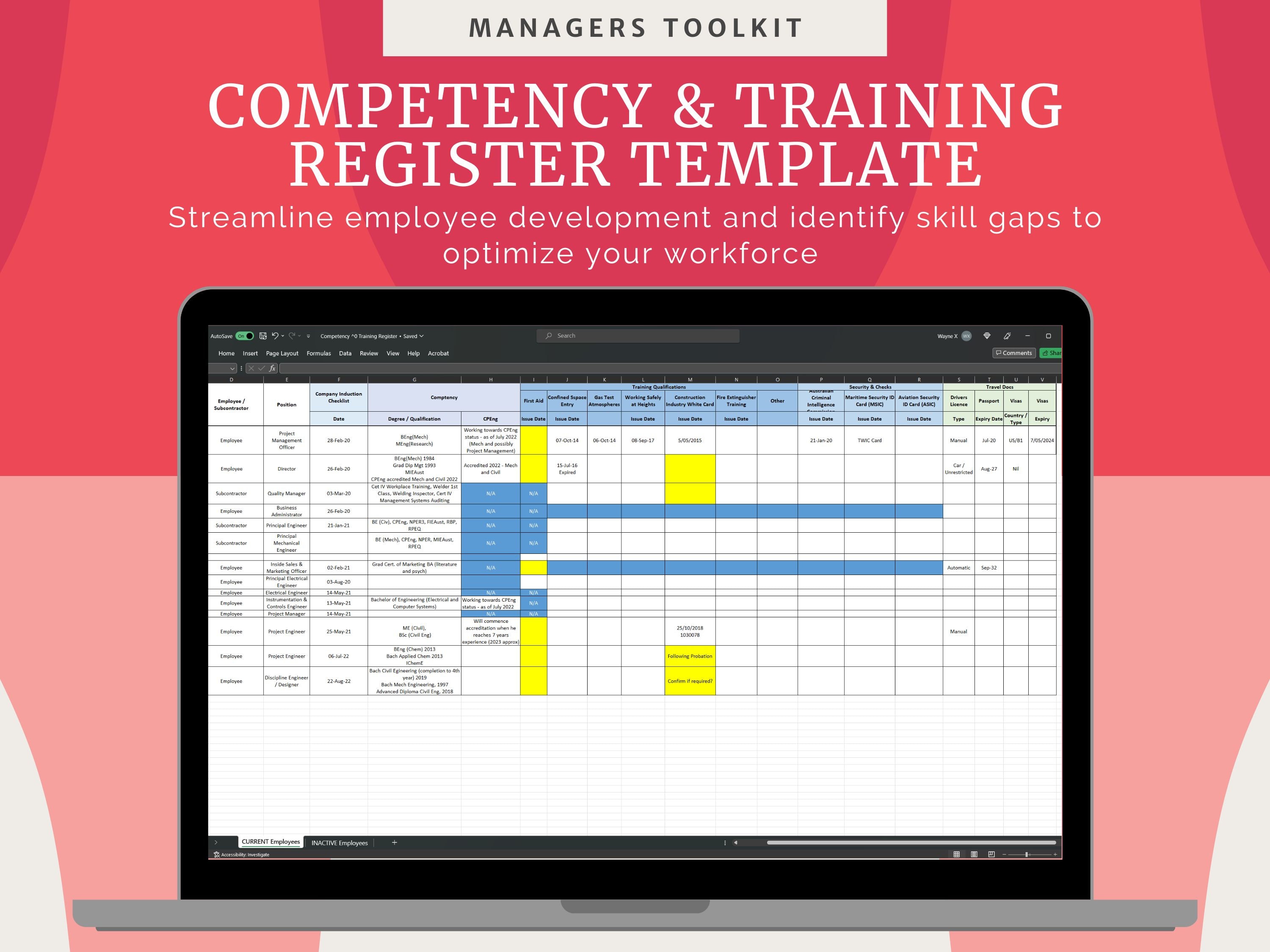 Employee Competency & Training Register | Optimize Workforce Skills and ...
