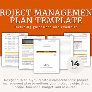 Project Management Template Pack | Ten Fully Editable Word DOCX | PMBOK ...