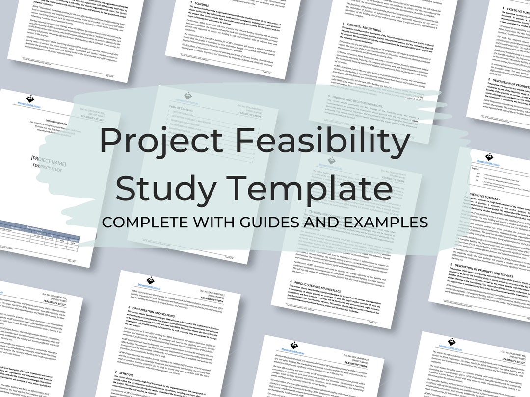Project Feasibility Study Template | Fully Editable MS Word With ...