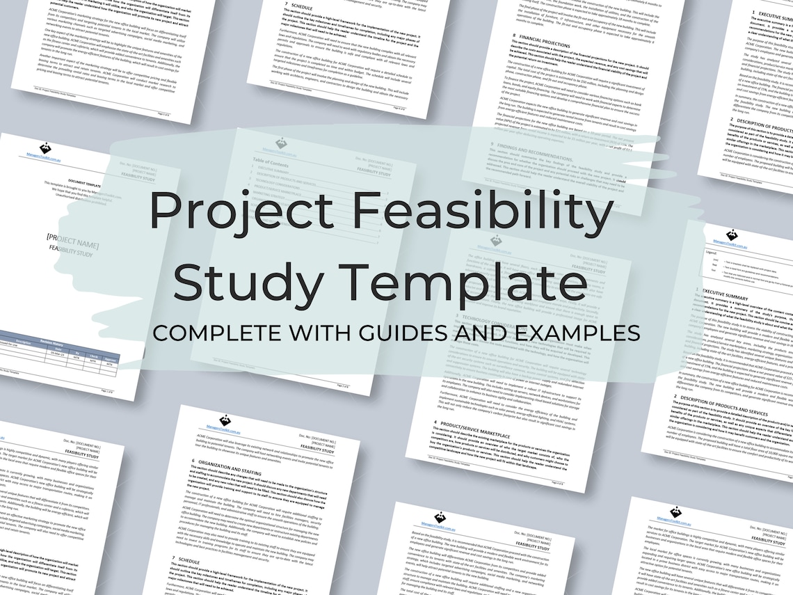 Project Feasibility Study Template | Fully Editable MS Word With ...