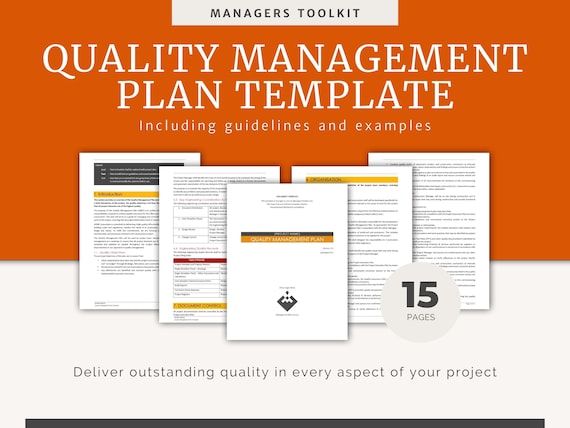 Quality Management Template Quality Management Plan How To Create