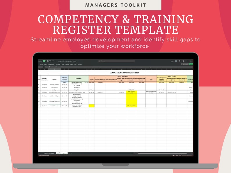Employee Competency & Training Register | Optimize Workforce Skills and ...