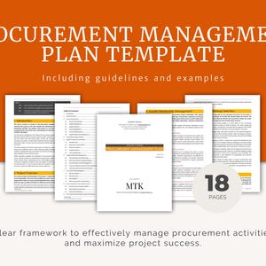 Project Management Template Pack | Ten Fully Editable Word DOCX | PMBOK ...