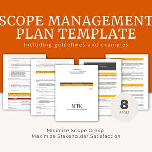 Project Management Template Pack | Ten Fully Editable Word DOCX | PMBOK ...