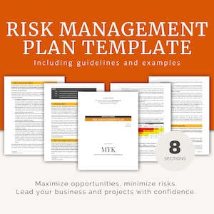 Risk Management Plan Template | Fully Editable MS Word | Project Risk ...