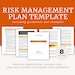 Risk Management Plan Template | Fully Editable MS Word | Project Risk ...