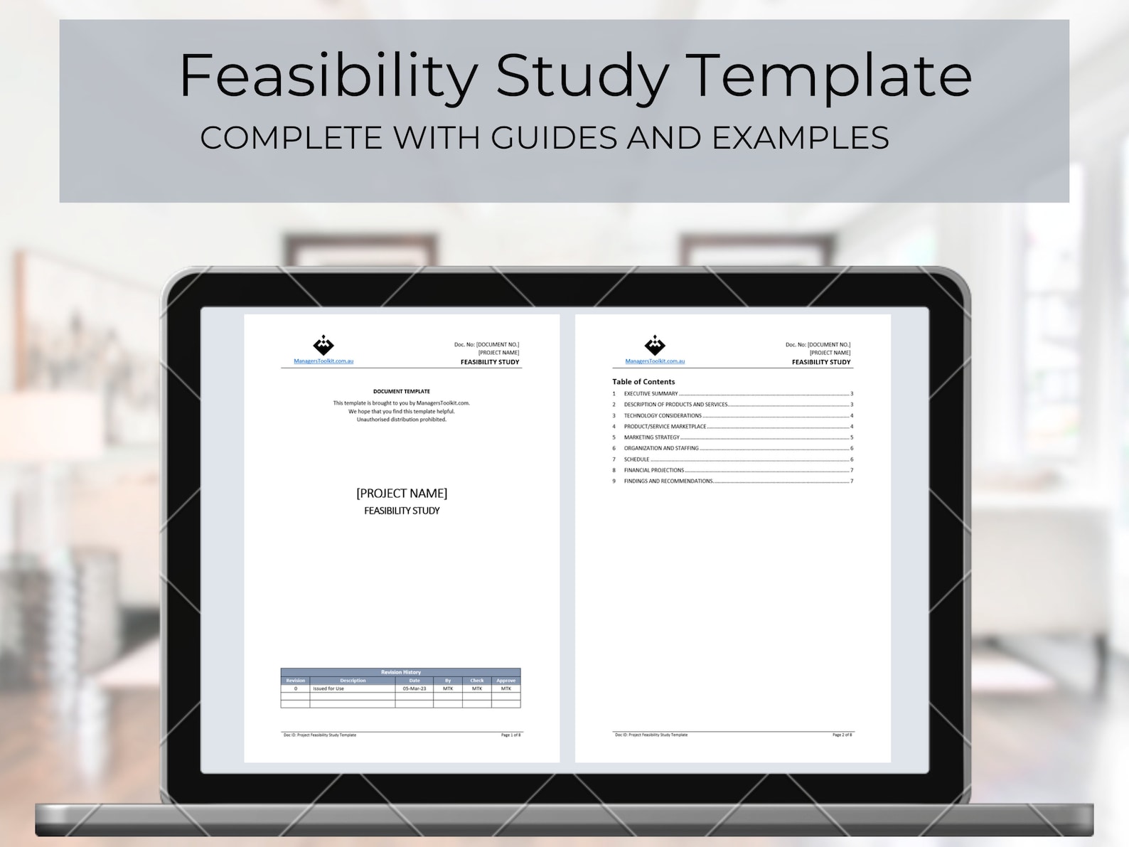 Project Feasibility Study Template | Fully Editable MS Word With ...