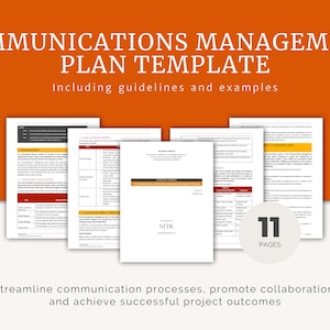 Project Management Template Pack | Ten Fully Editable Word DOCX | PMBOK ...