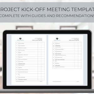Project Kick-off Meeting Template: Editable MS Word (digital Download ...
