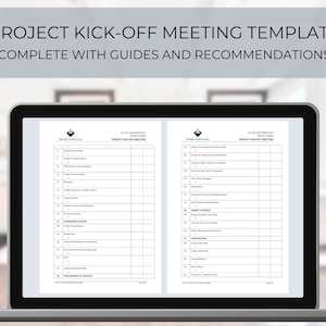 Project Kick-off Meeting Template: Editable MS Word (digital Download ...