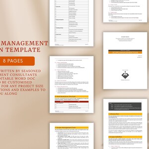 Scope Management Plan Template Fully Editable MS Word With Examples PMP ...