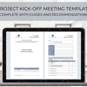 Project Kick-off Meeting Template: Editable MS Word (digital Download ...