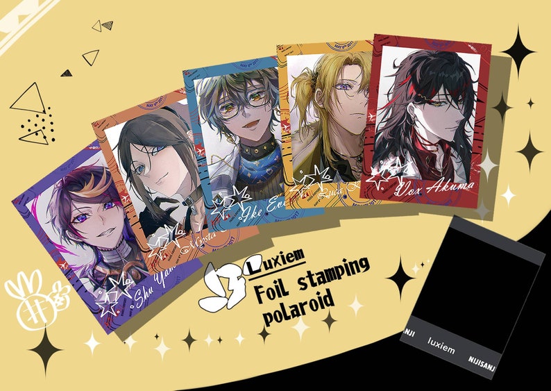 NIJISANJI EN Vtuber LUXIEM Fake Polaroid - Etsy