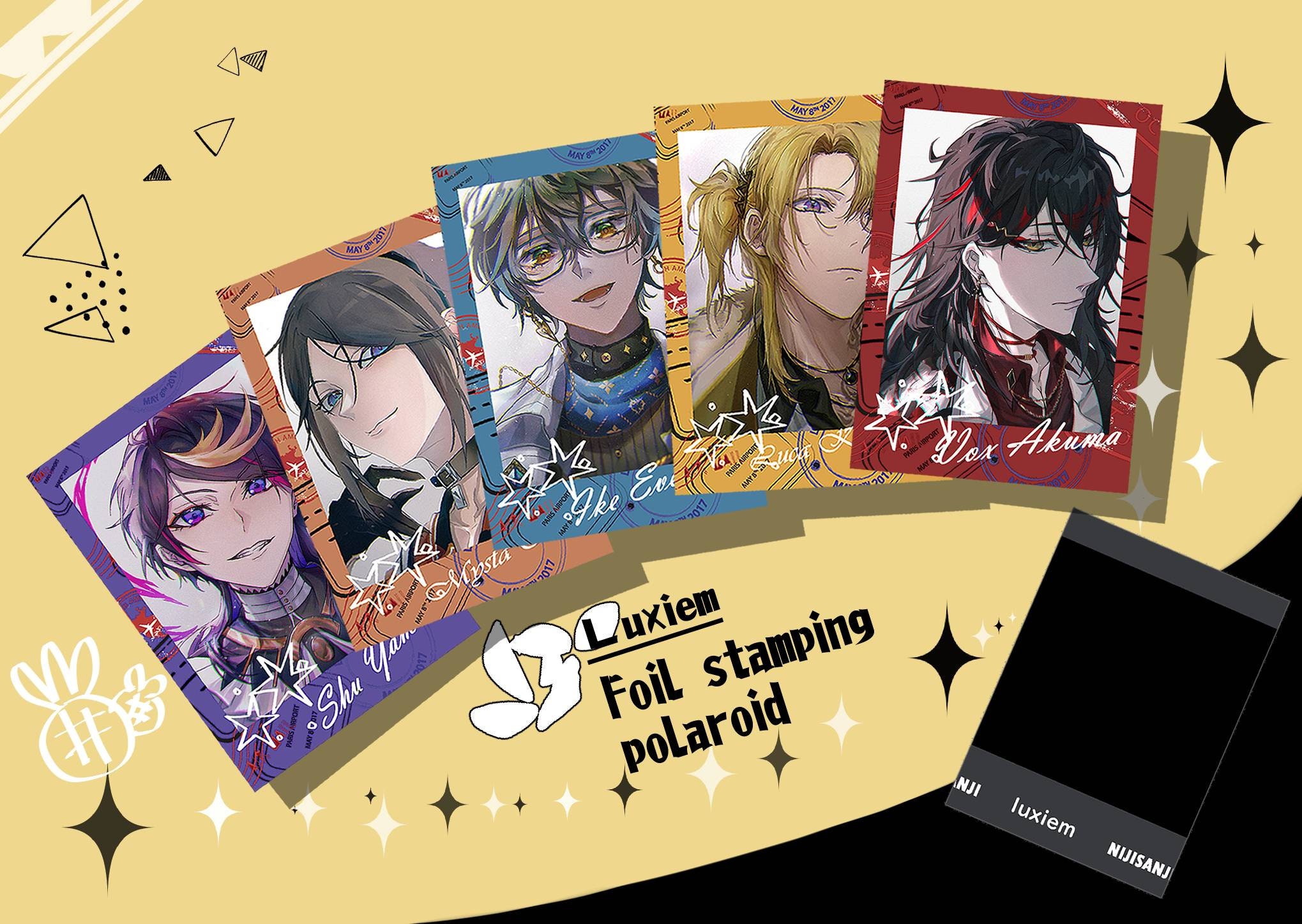 NIJISANJI EN Vtuber LUXIEM Fake Polaroid - Etsy