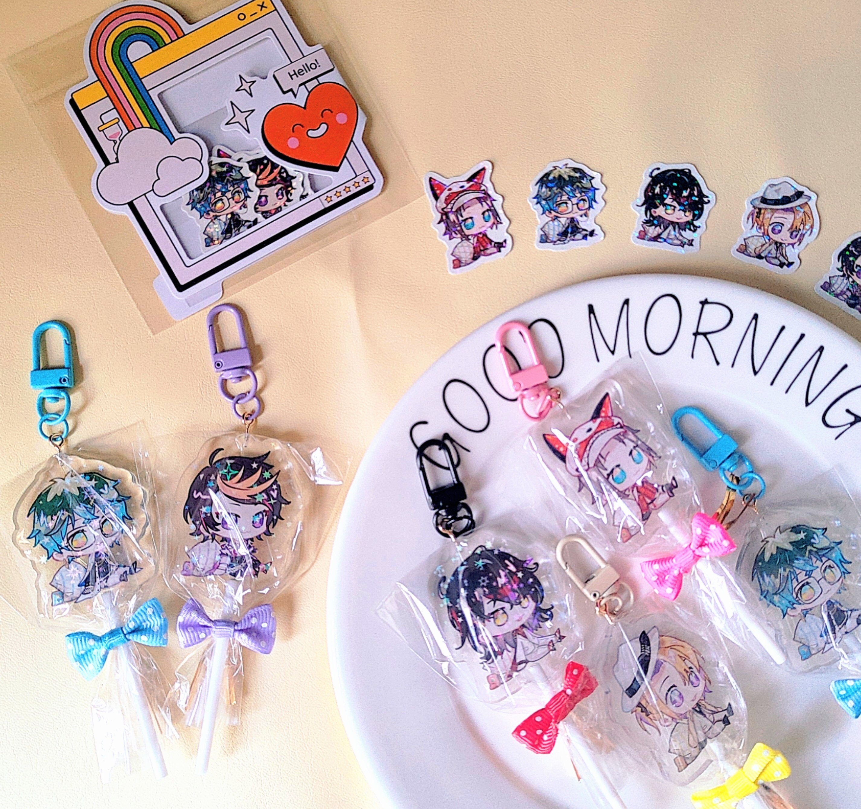 NIJISANJI EN Vtuber LUXIEM Acrylic Lollipop and Sticker - Etsy UK