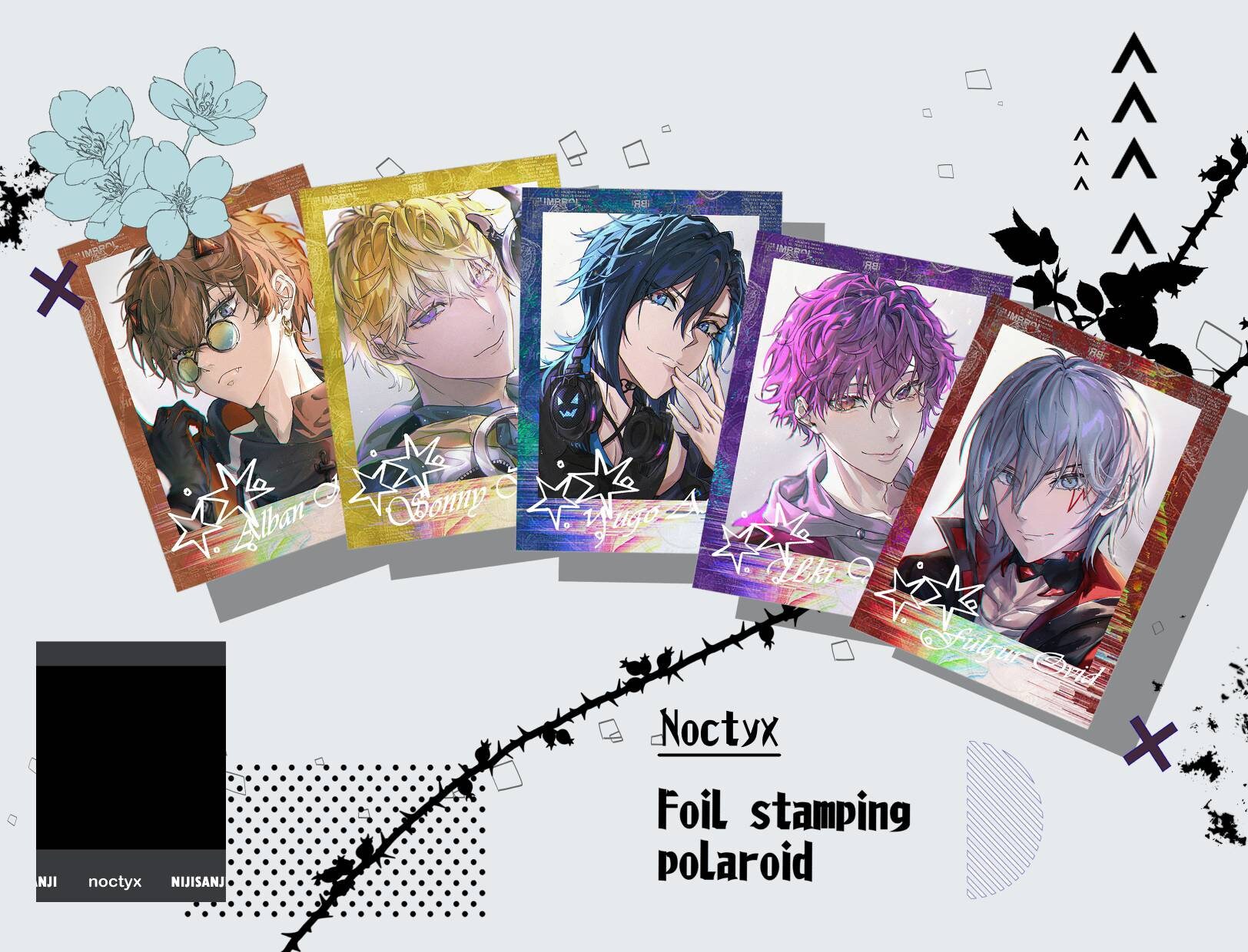 NIJISANJI EN Vtuber Noctyx Fake Polaroid - Etsy