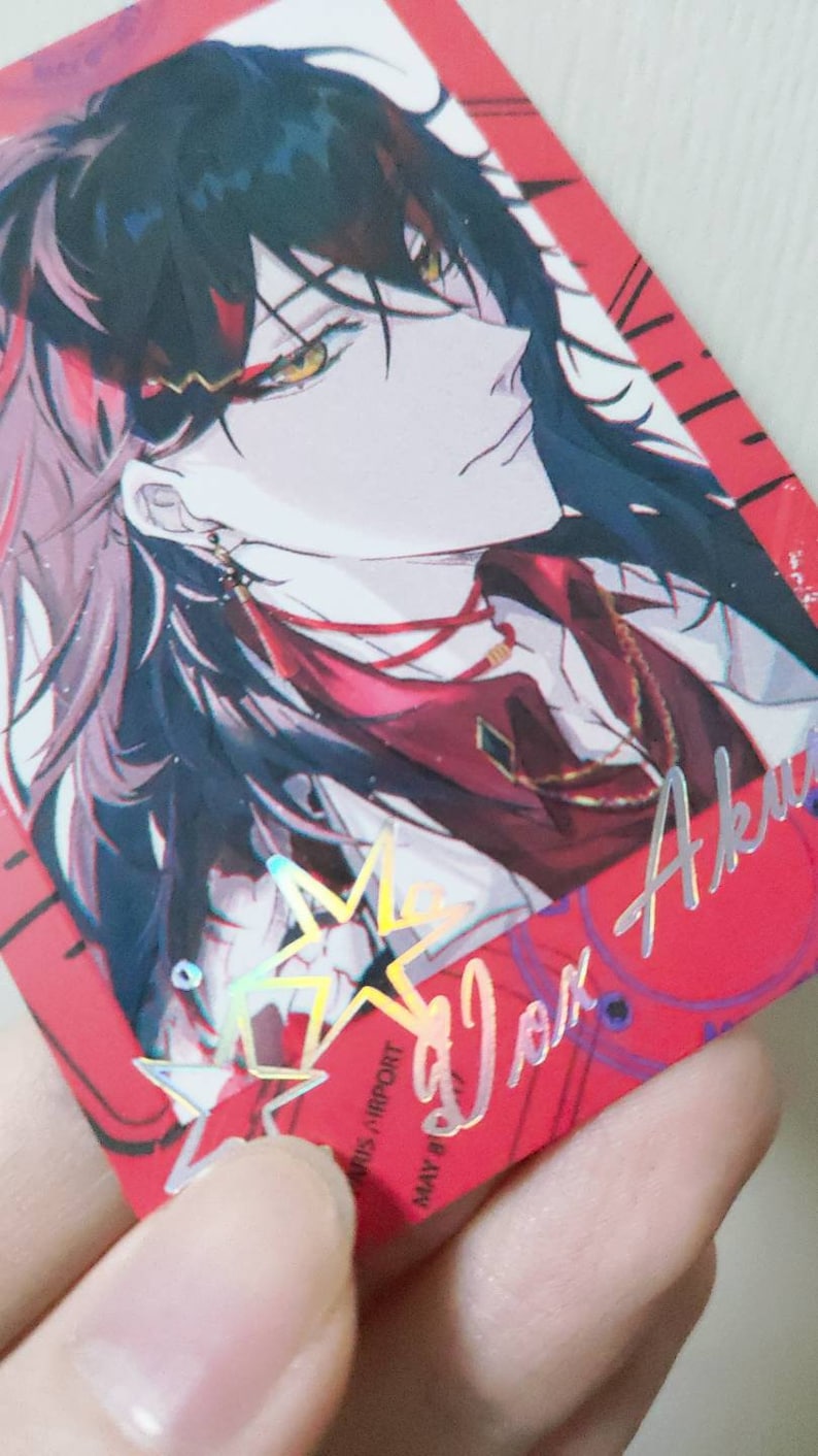 NIJISANJI EN Vtuber LUXIEM Fake Polaroid - Etsy