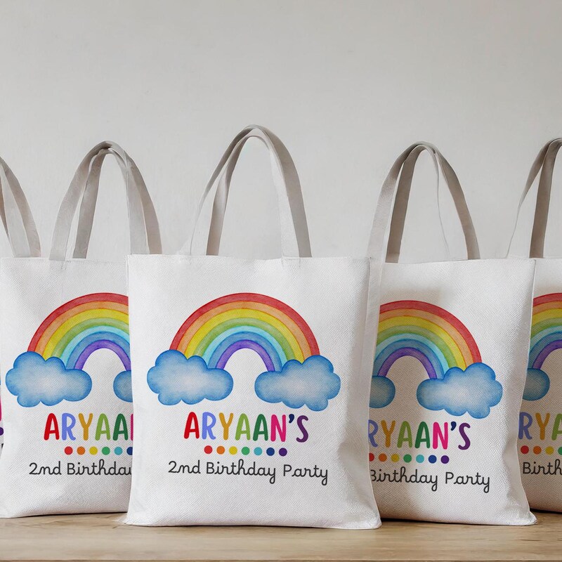 Rainbow Favor Bags - Etsy