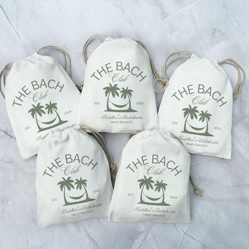 Beach Party Favor Bags for Adults, Beach Trip Gift Bags, Tropical Party ...