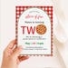 Slice of Fun Turning Two Birthday Invitation Template, Pizzeria Theme ...