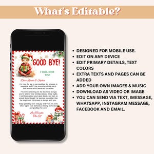 Elf Good Bye Letter, Elf I'm Back Letter From Elf, Editable Elf Hello ...