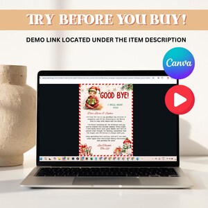 Elf Good Bye Letter, Elf I'm Back Letter From Elf, Editable Elf Hello ...