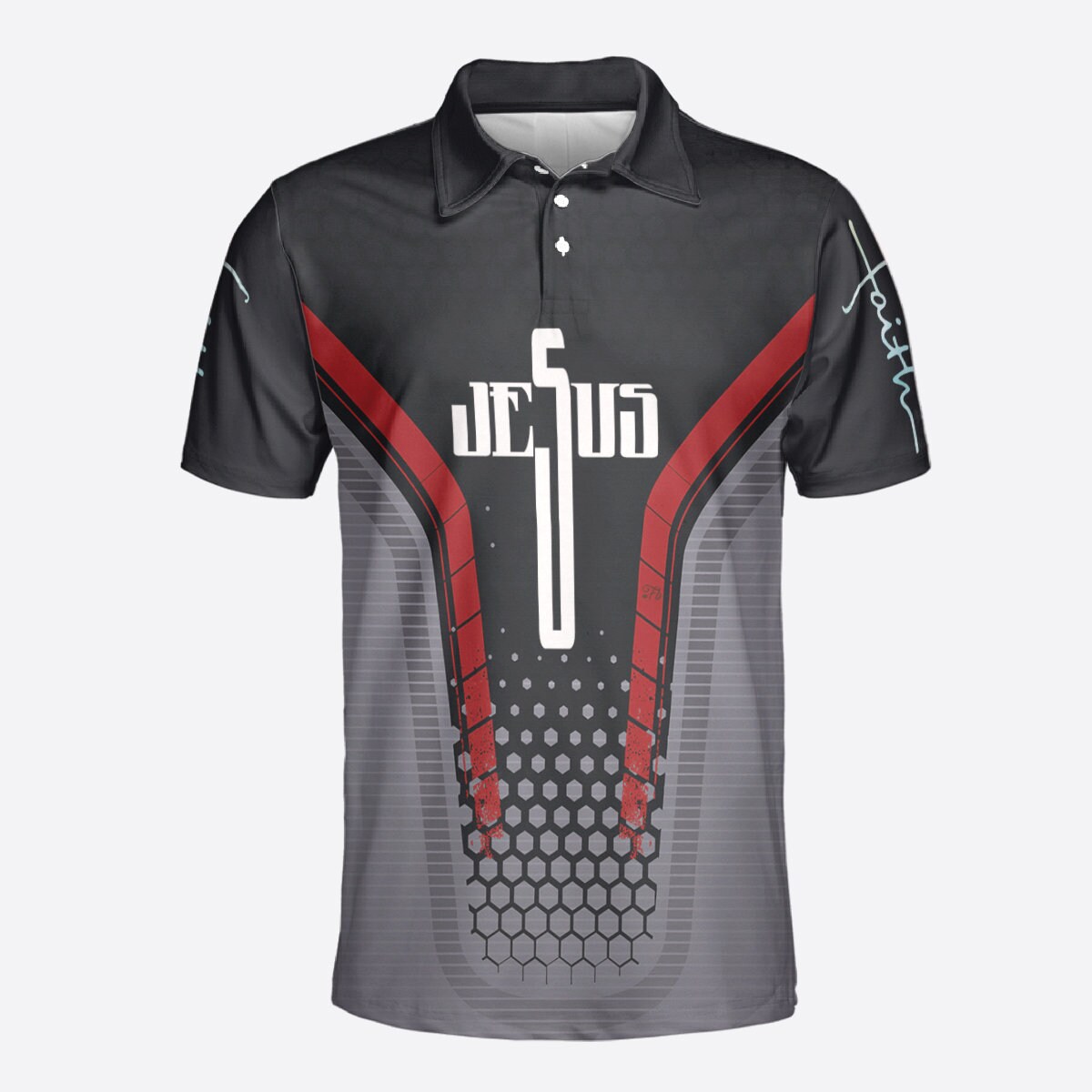 Jesus Faith Polo Shirt Jesus Warrior Polo Shirt Lion Christ Cross Polo ...