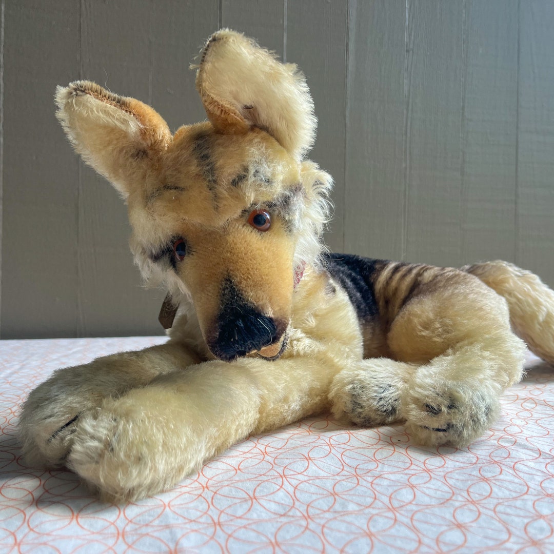 1950s Steiff Mohair arco German Shepherd Reclining Dog Plush Toy - Etsy