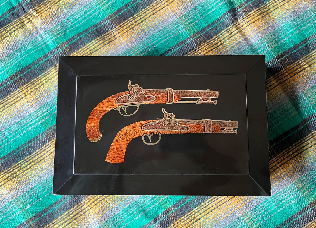 1966 Putter-craft Game Set in Dueling Pistol Box With Wood and Brass ...