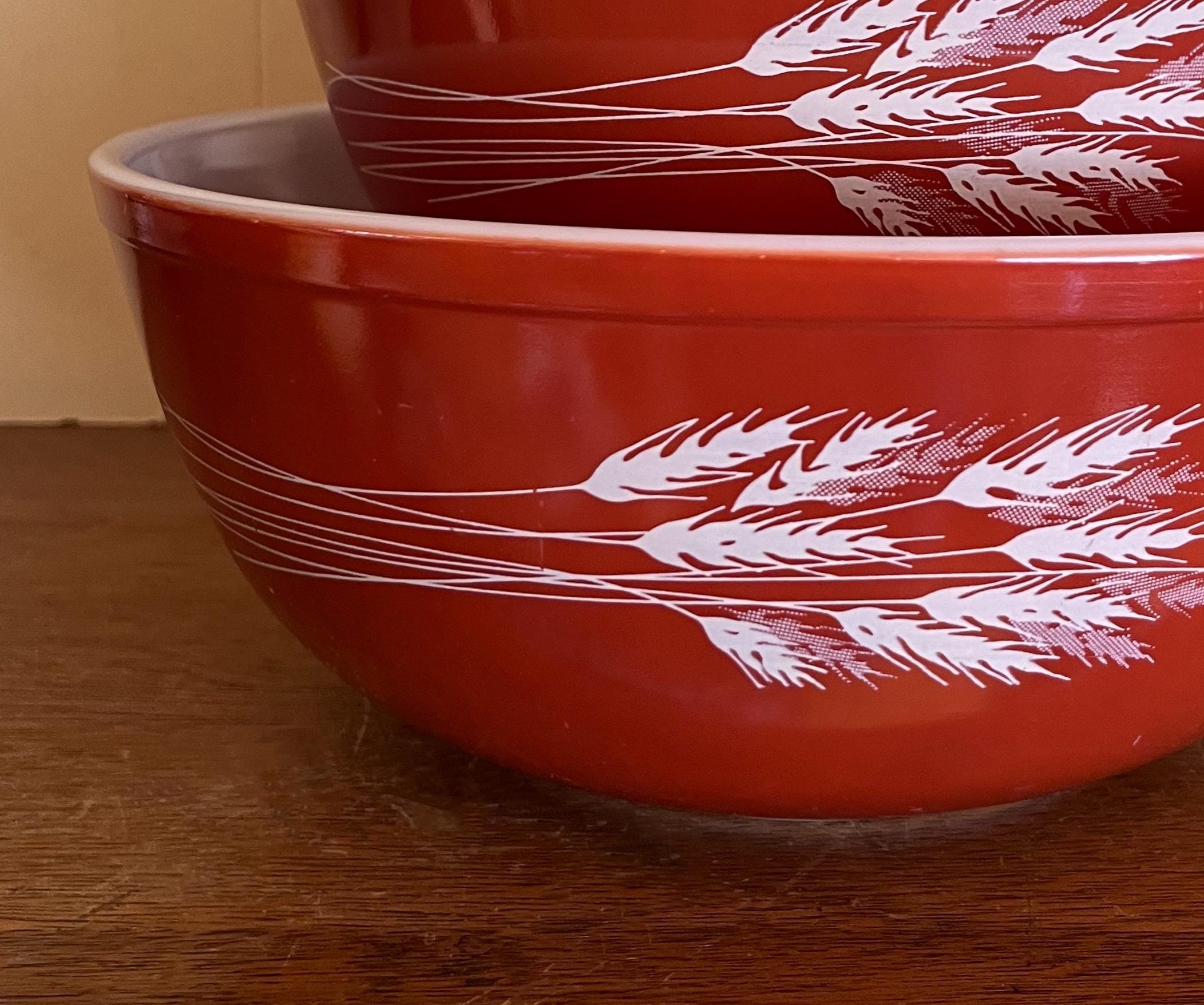 Vintage Pyrex 1970s Autumn Harvest Mixing Bowls 400 Full Set of Four 10 ...