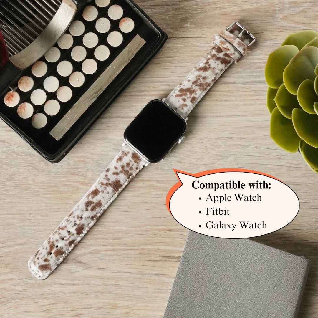 Cow Print Smartwatch Band for Birthday Celebration, Customizable Furry ...