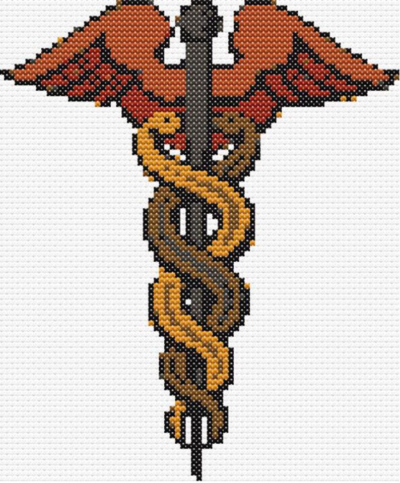 The Symbolic Stick of the Greek God of Medicine and Healing Asclepius ...