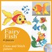 Golden Fairy-tale Fish Embroidered With a Cross Cross Stitch Pattern ...