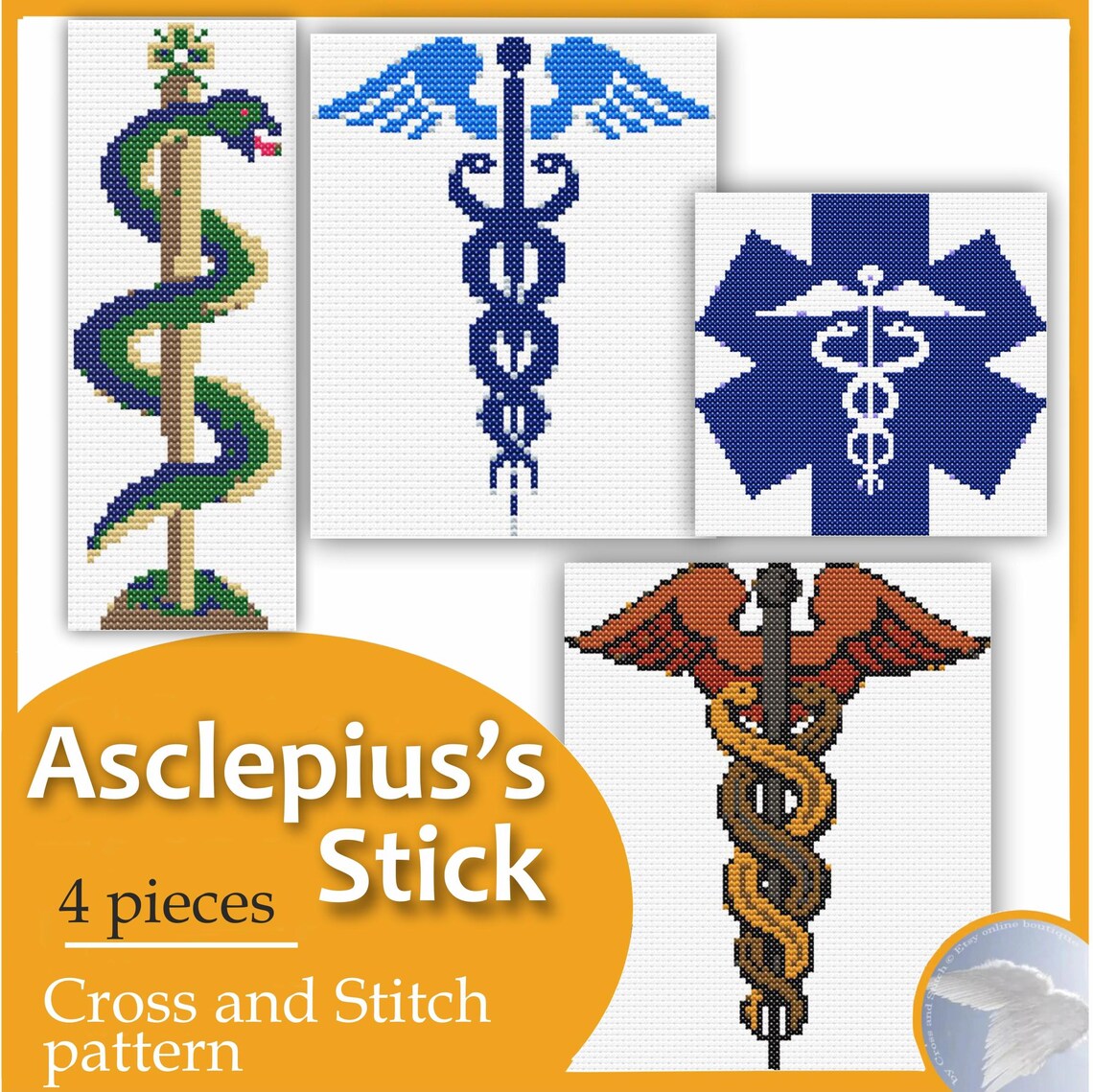 The Symbolic Stick of the Greek God of Medicine and Healing Asclepius ...