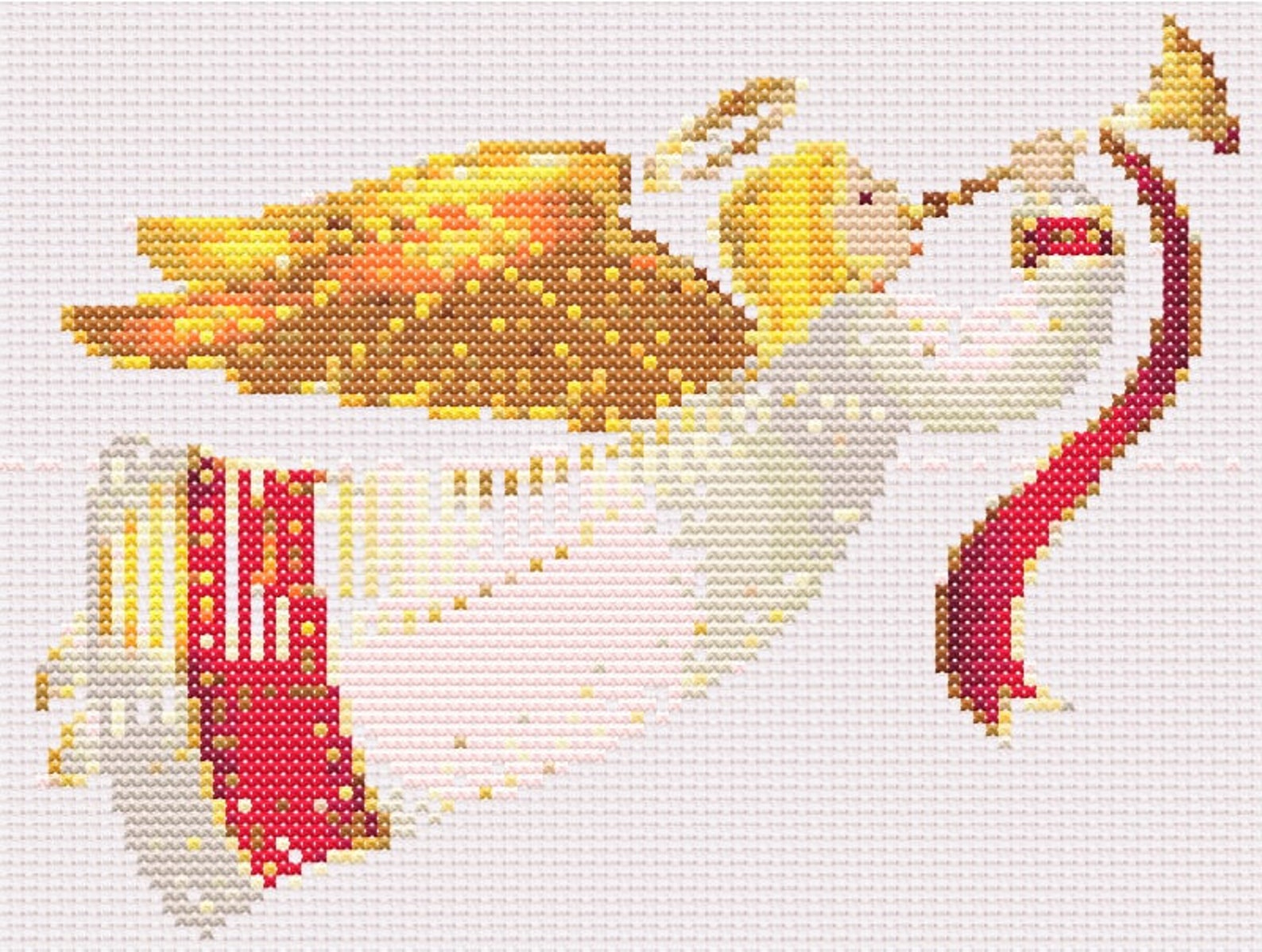 Cross Stitch Pattern Flying Unisex Angel Calling - Etsy